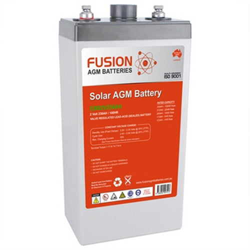 Fusion Solar AGM - Solar Batteries Sunshine Coast - 2V AGM Solar ...