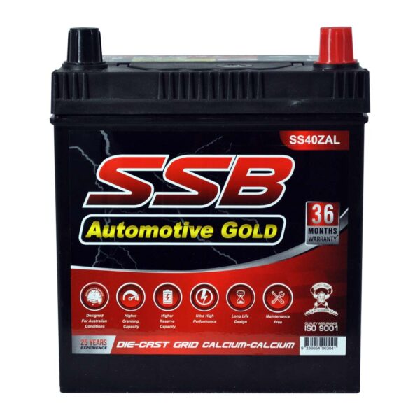 SS40ZAL SSB Gold MF Car Battery - Sunshine Coast Batteries – Suncoast ...