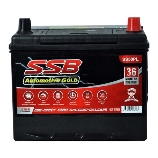 SS50PL SSB Gold MF Car Battery (NS50L) – Suncoast Batteries