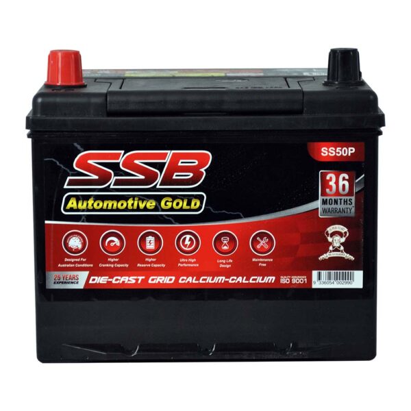 SS50P SSB Gold MF Car Battery (NS50/NS50Z) – Suncoast Batteries
